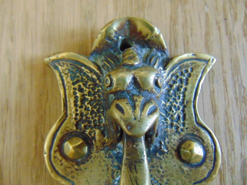 Mythical Creature Door Knocker - D404-0114 - Antique Door knockers