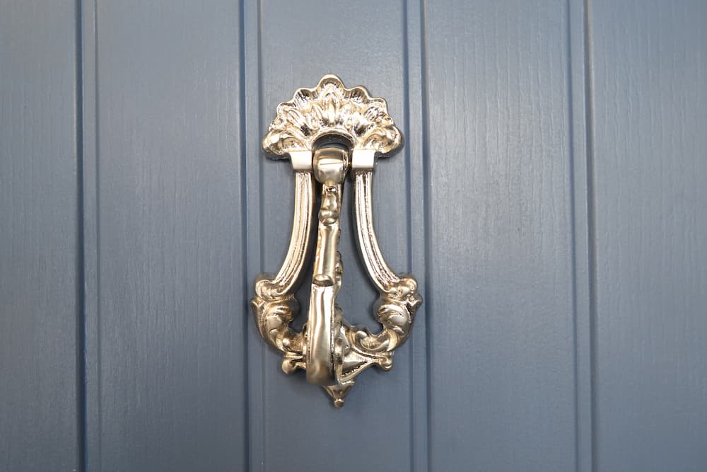 Victorian Scroll Door Knocker - RD042L - Antique Door knockers